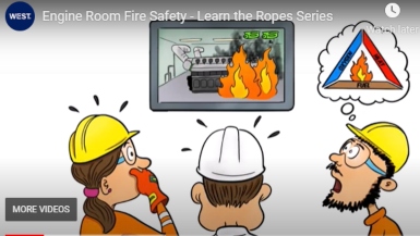 Firefighter Safety Cartoons Fire Safety Training Stock Vector