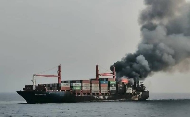 Fire-fighting techniques have proven inadequate to stop container ship ...